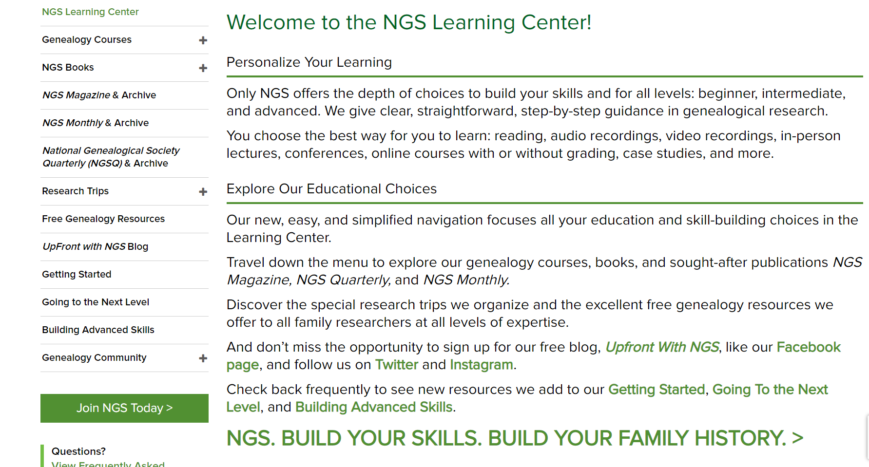 Utilizing My Membership with NGS – Helping History Come Alive